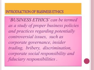 Business ethics | PPT