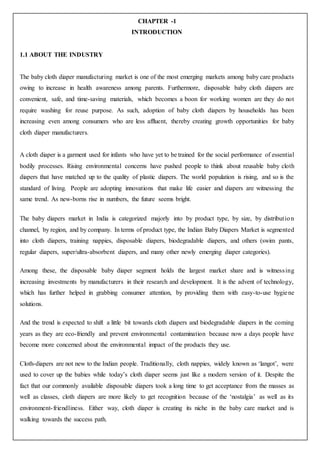 diaper manufacturing intro | DOCX