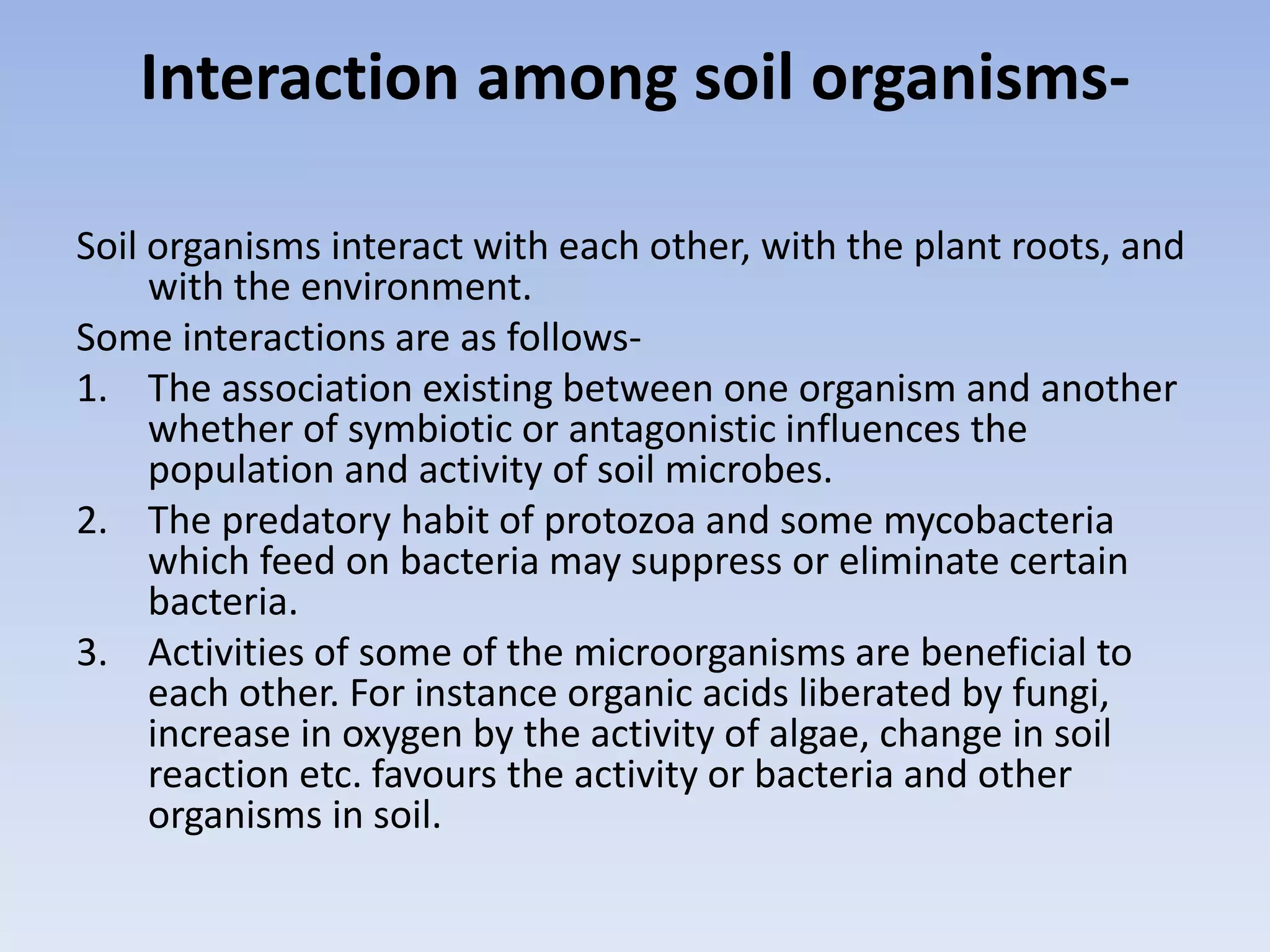 Soil Organisms, functions and their role in Soil fertility | PPTX
