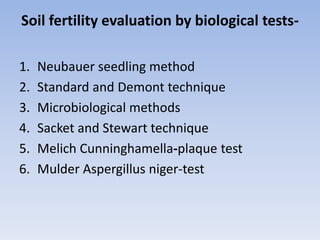 Soil Organisms, functions and their role in Soil fertility | PPTX