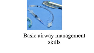Airway equipments for senior and junior resident | PPTX