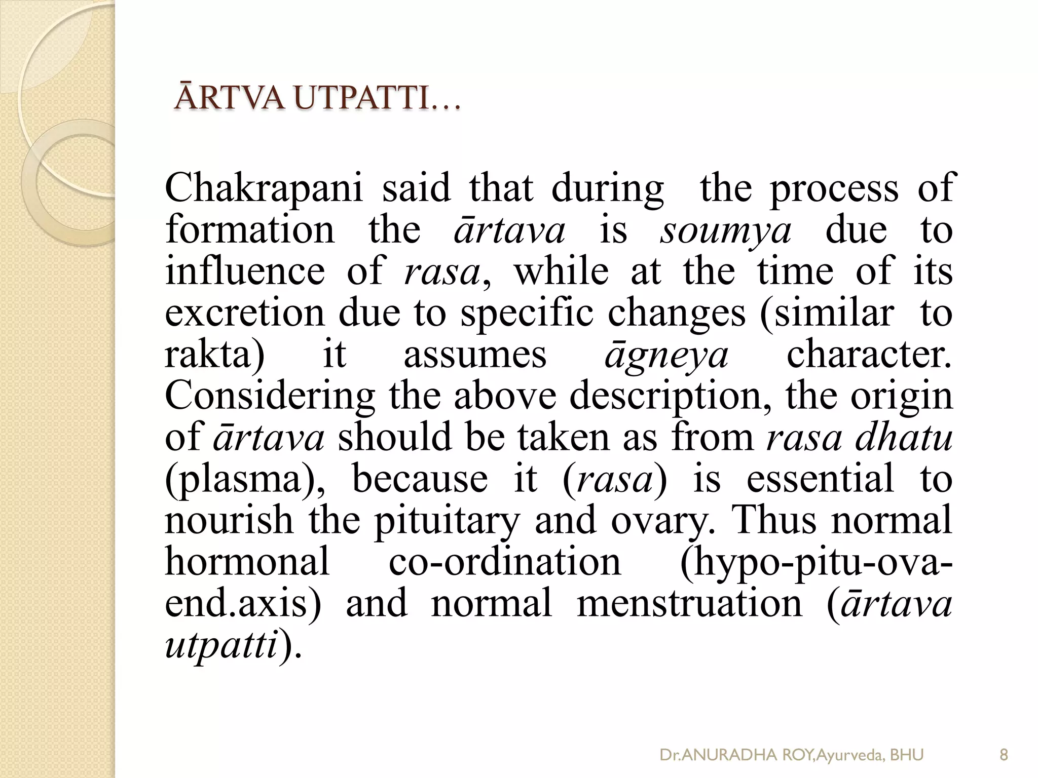 Artava and modern aspects | PDF
