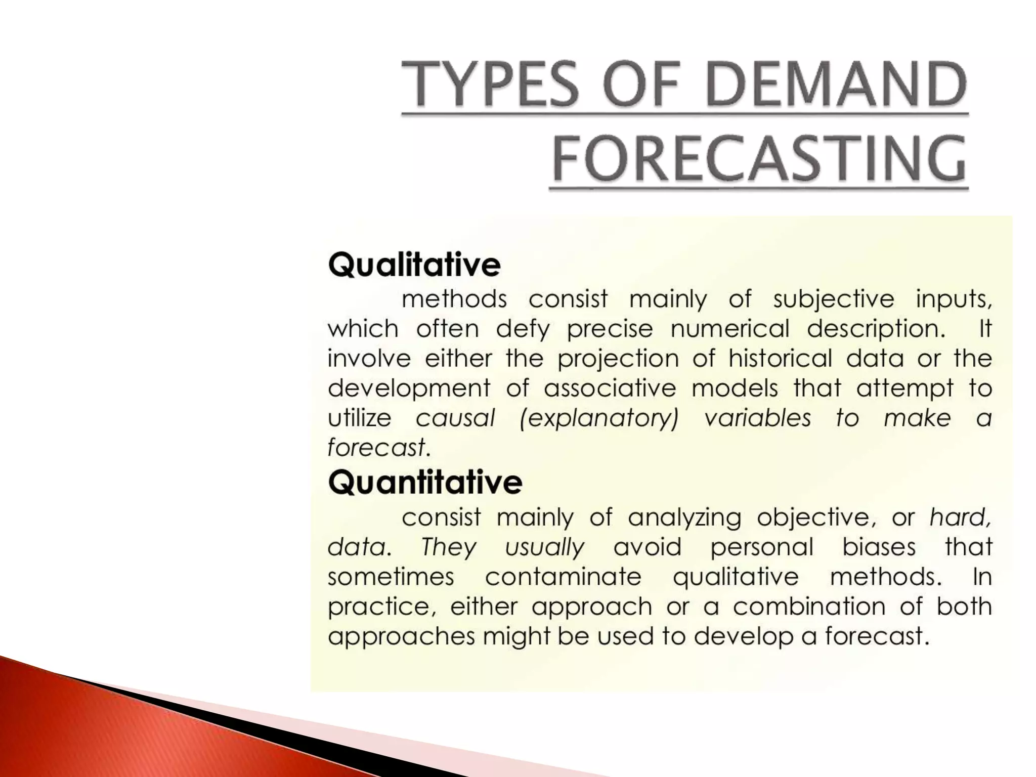 Demand forecasting | PPTX