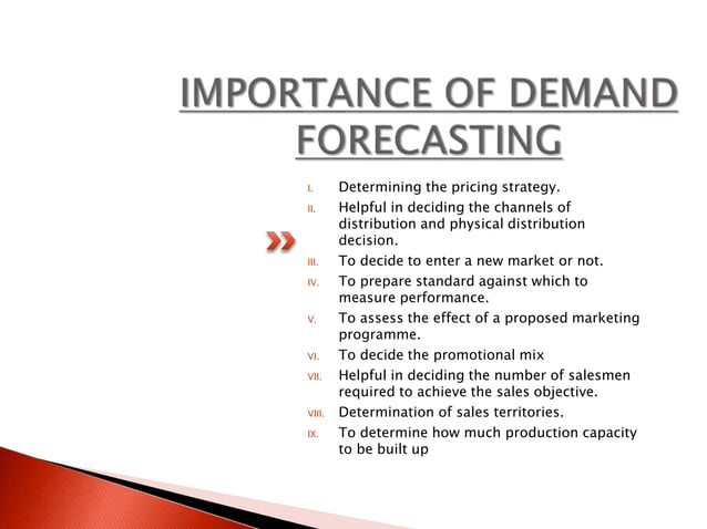 Demand forecasting | PPT
