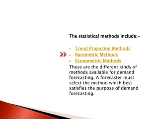 Demand forecasting | PPT