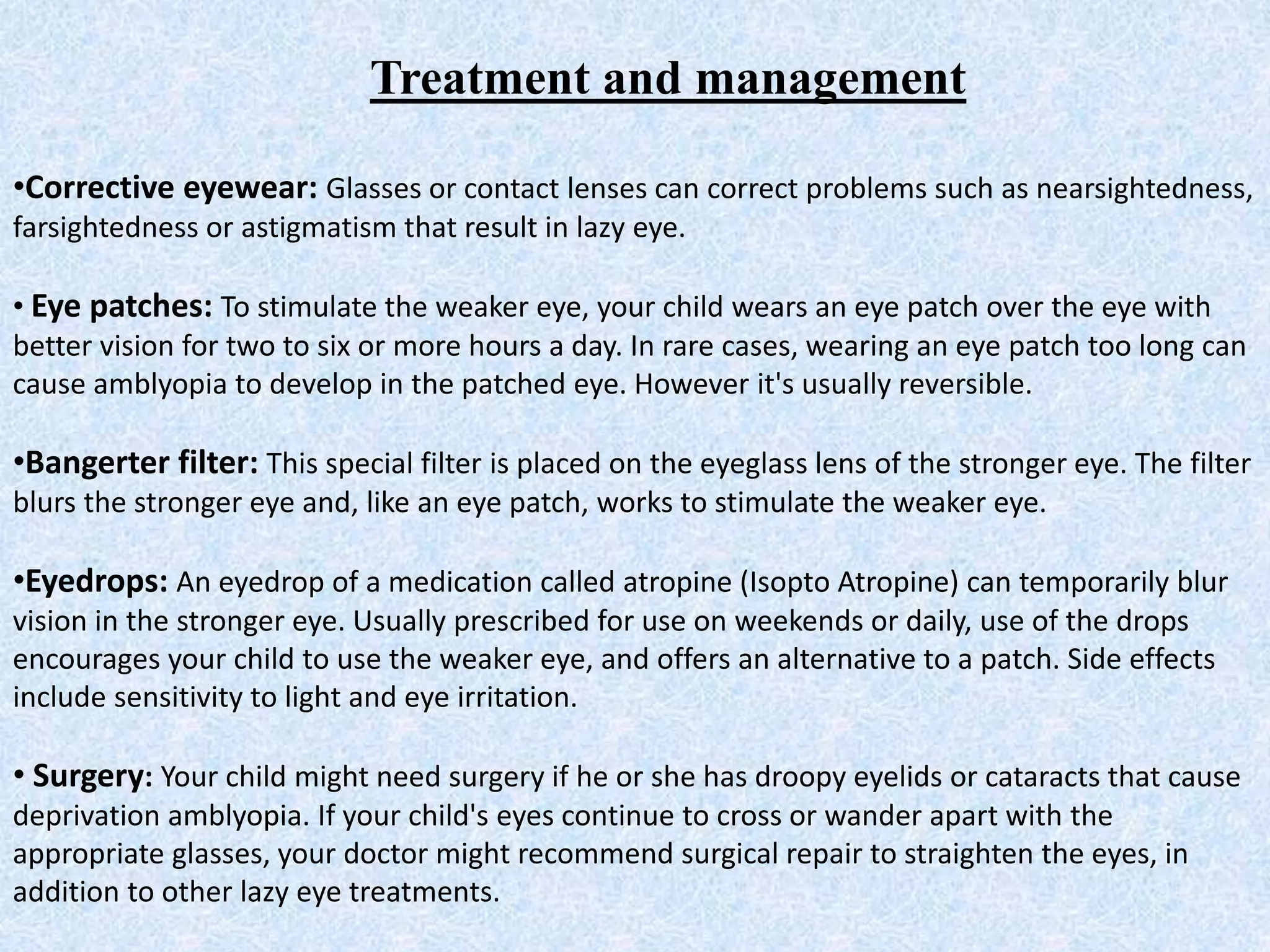 Amblyopia | PPTX