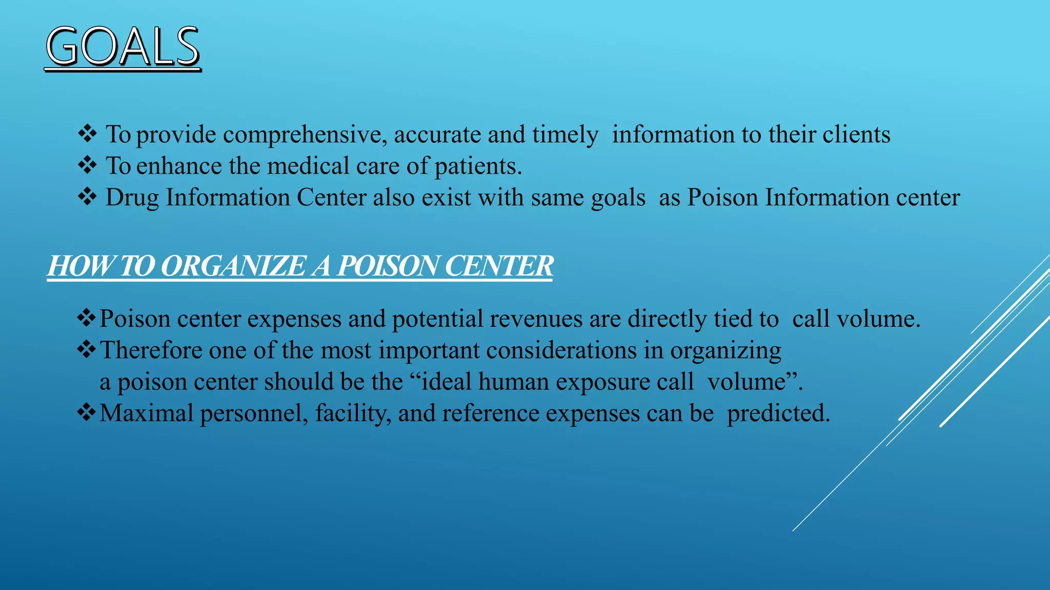 ppt on poison information center organisation and resource | PPTX