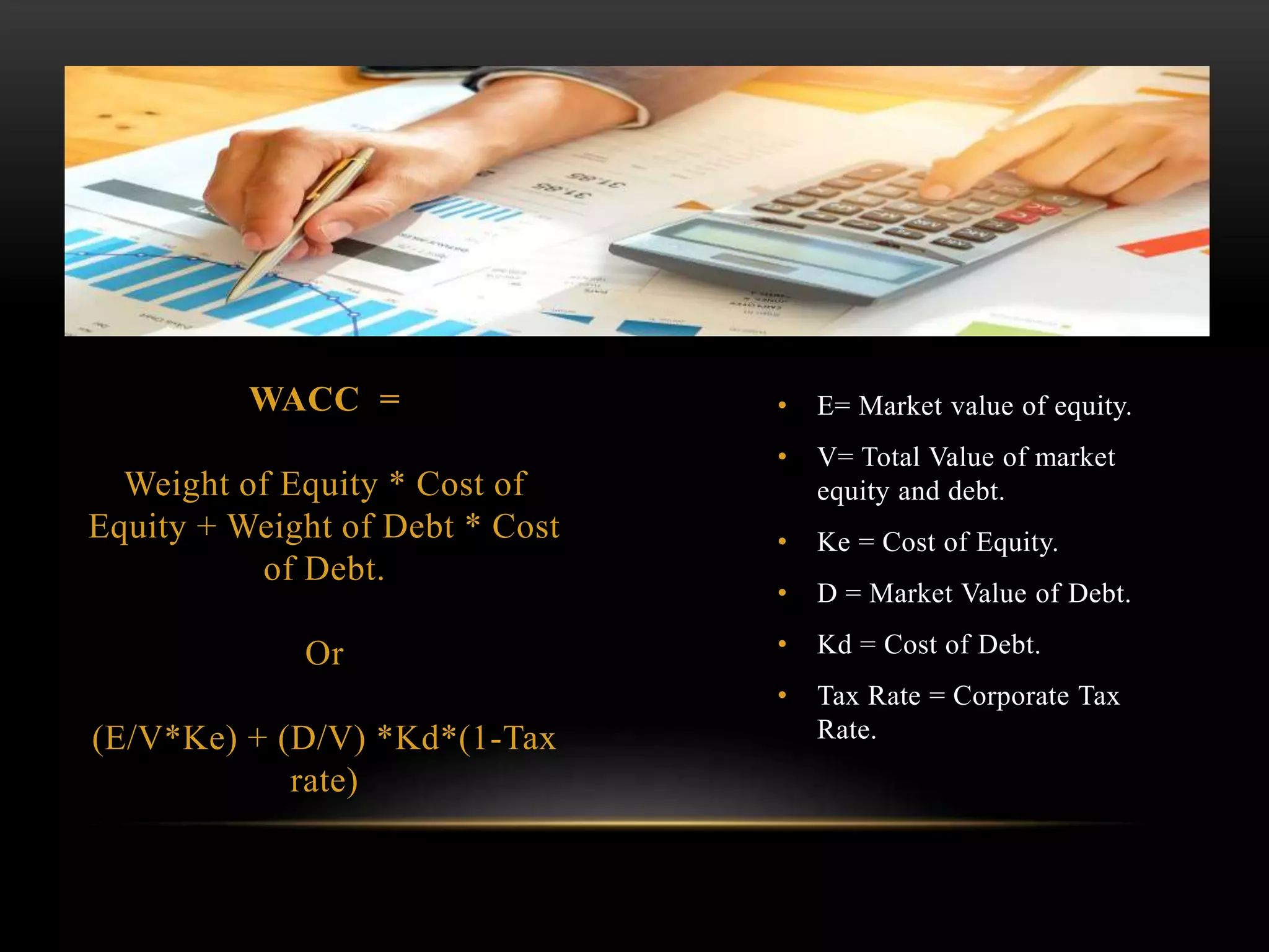 [wacc] weighted average cost of capital | PPTX