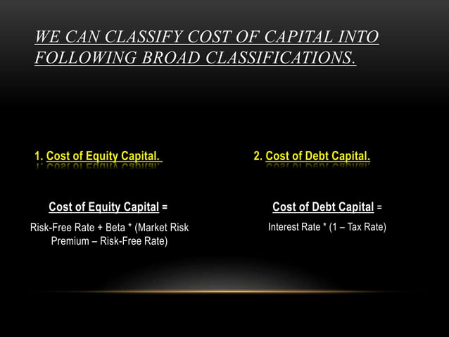 [wacc] weighted average cost of capital | PPTX | Business Accounting ...