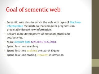 Basic of Information & Computer Technology ,Semantic web | PPT