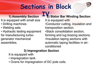 MANUFACTURING PROCESS OF STATOR BAR; 600 MW TURBO GENERATOR | PPTX