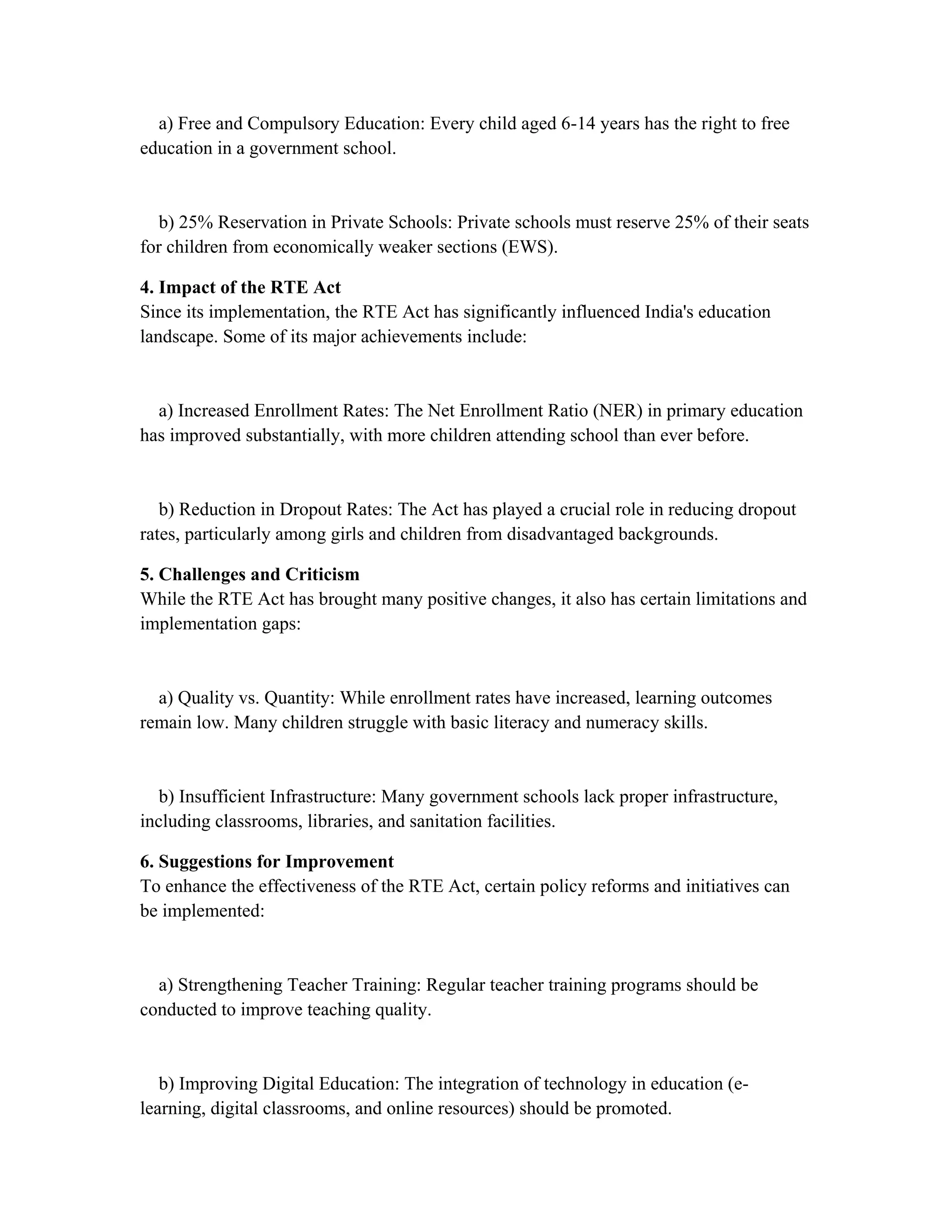 Blog Writing On Right to Education Act, 2009 | PDF