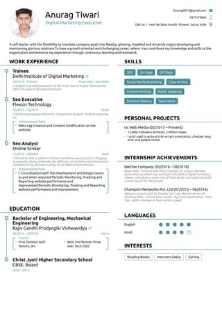 Anurag's Resume | PDF