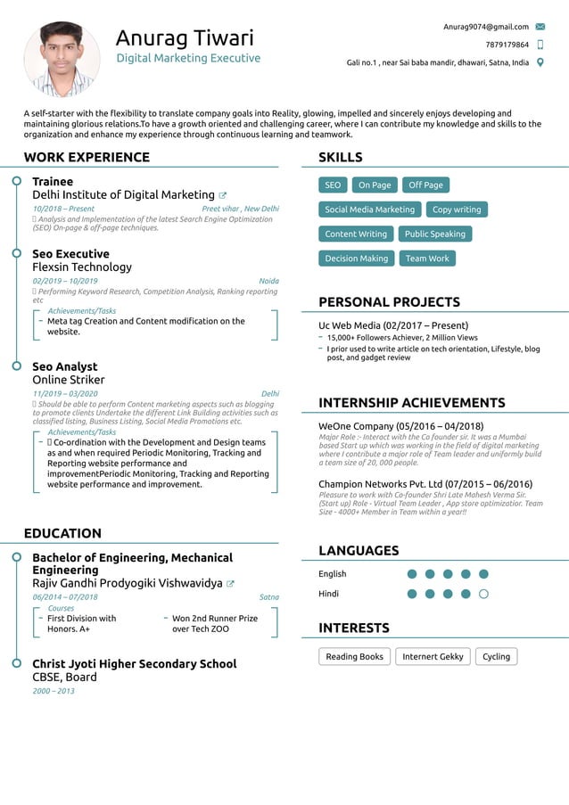 Anurag's Resume | PDF