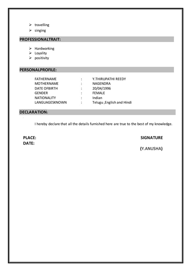 Anu resume | DOCX