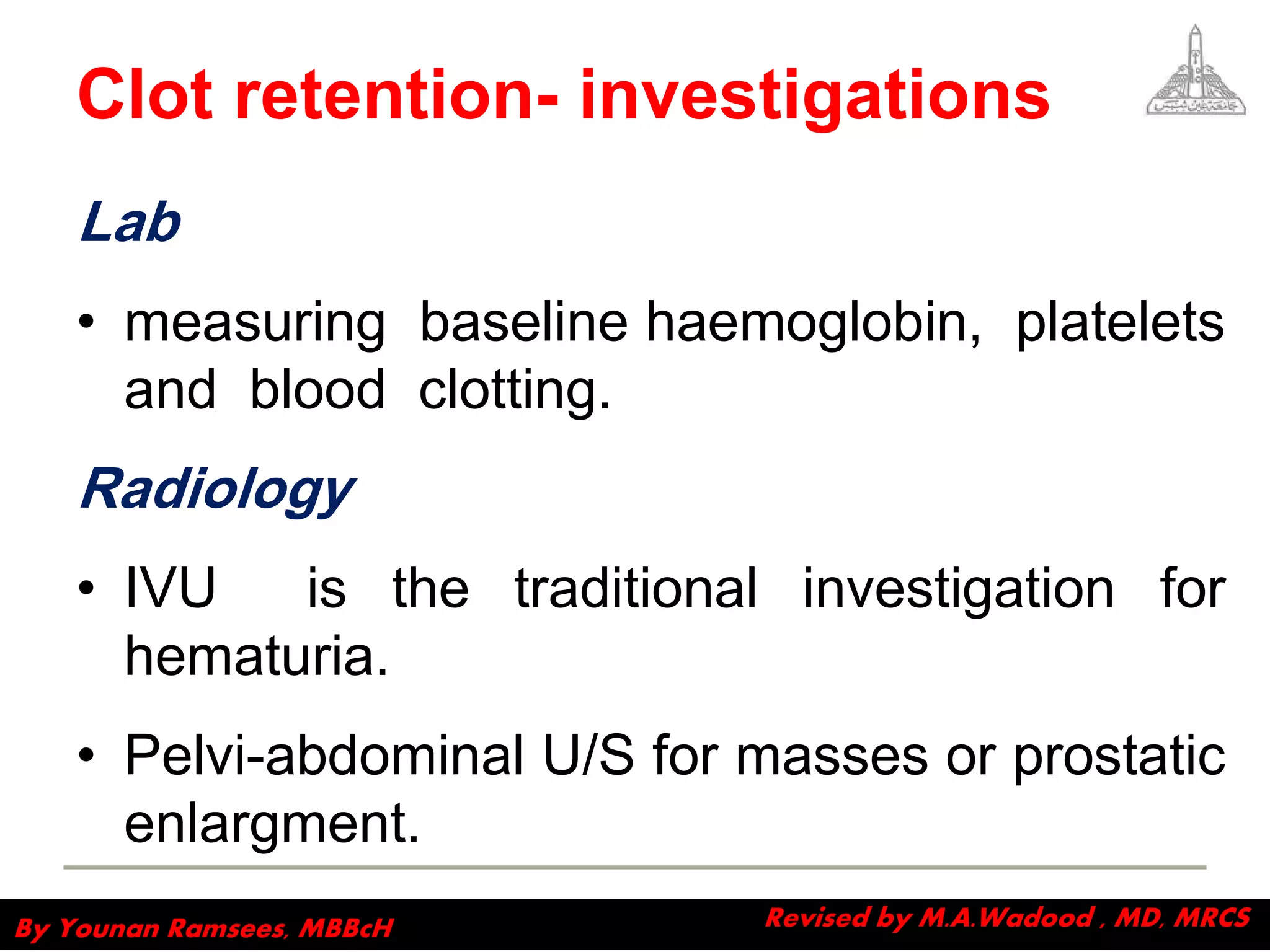 Anuria & acute retention | PDF