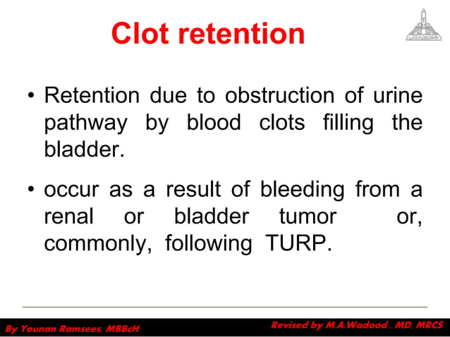 Anuria & acute retention | PDF