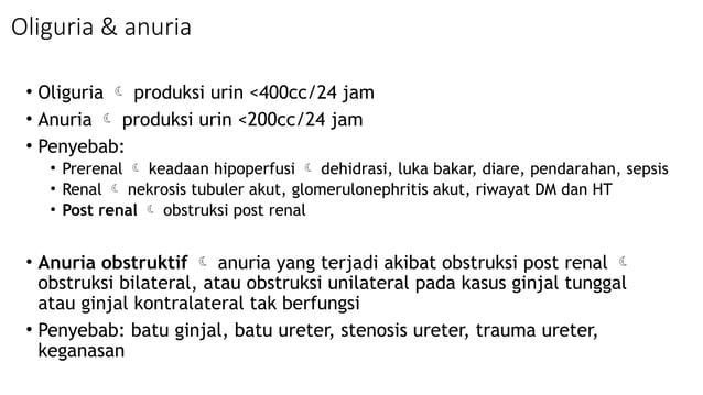 anuria, retensi urin, hematuria, prostate | PPTX