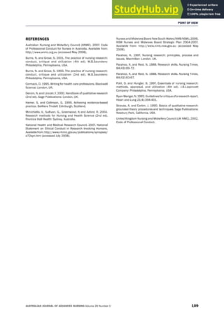 A Nurses Guide To The Critical Reading Of Research | PDF