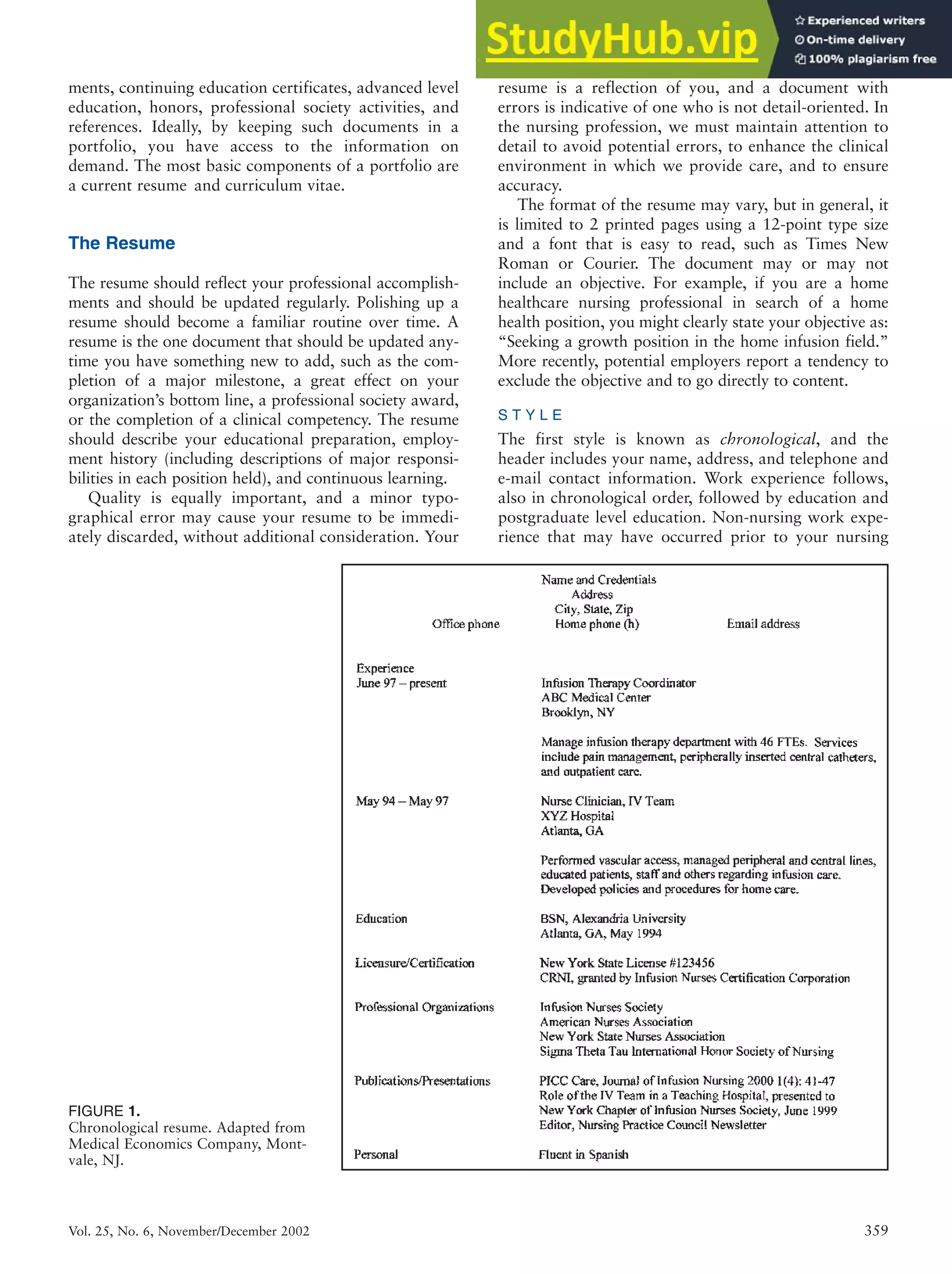 A Nursing Portfolio | PDF