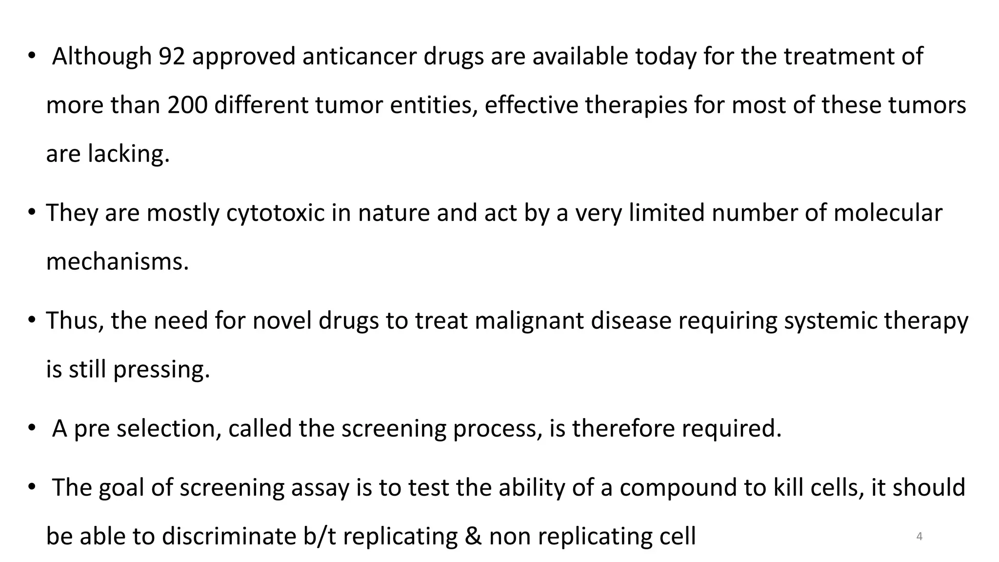 SCREENING OF ANTI CANCER DRUGS | PPTX