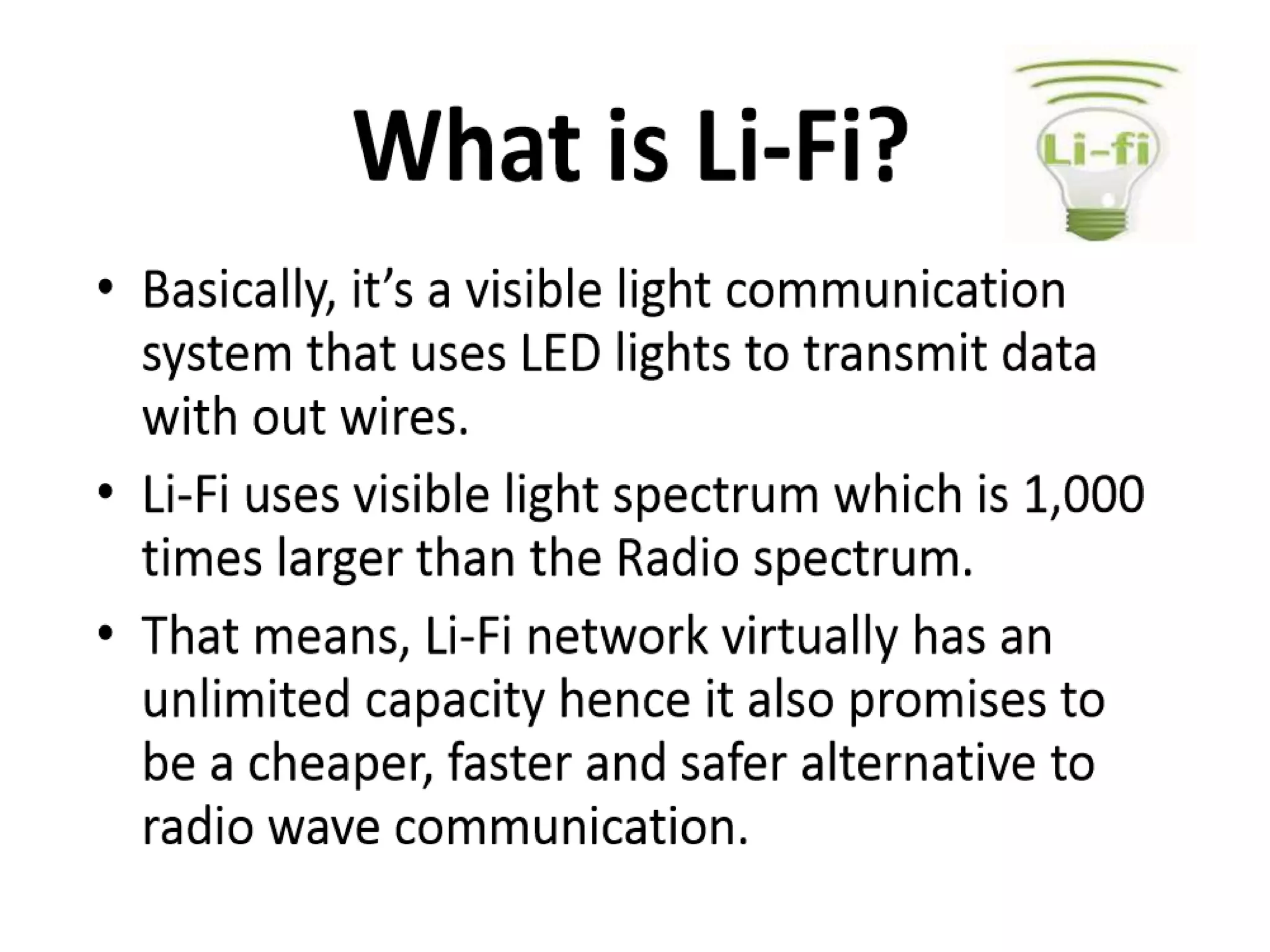 Li-Fi based data transfer in underwater system. | PPTX | Computer Networking | Computing