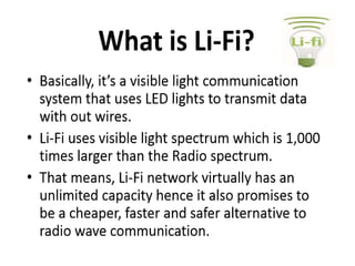 Li-Fi based data transfer in underwater system. | PPTX