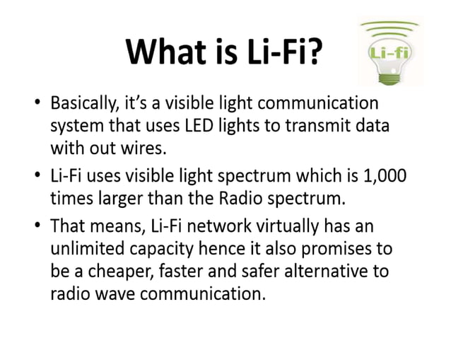 Li-Fi based data transfer in underwater system. | PPTX | Computer ...