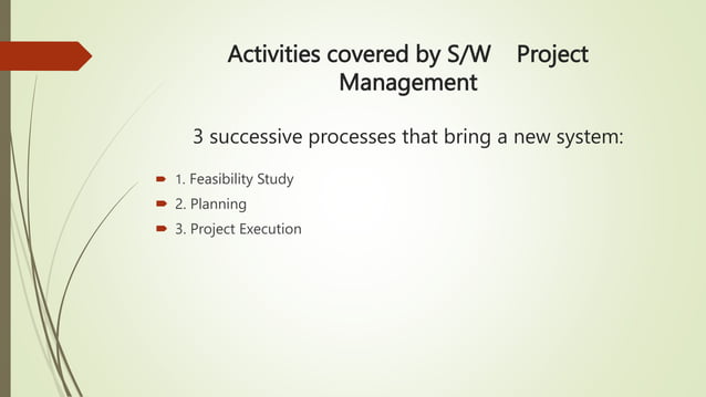 software project management-activities covered | PPTX