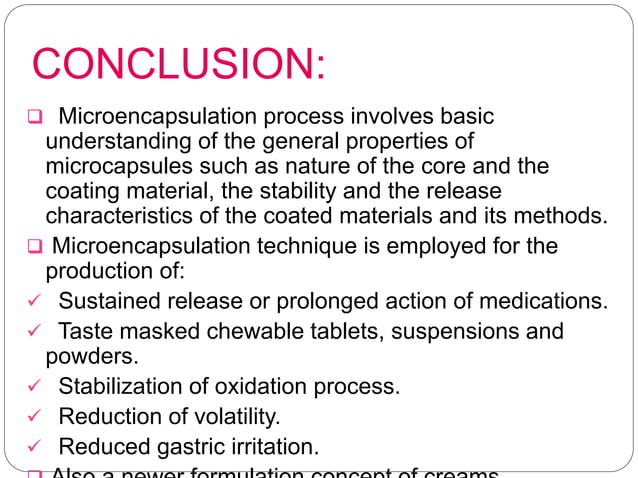 coacervation-phase separation technique in micro encapsulation | PPTX ...
