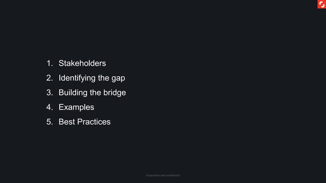 Bridging the gap | PPT
