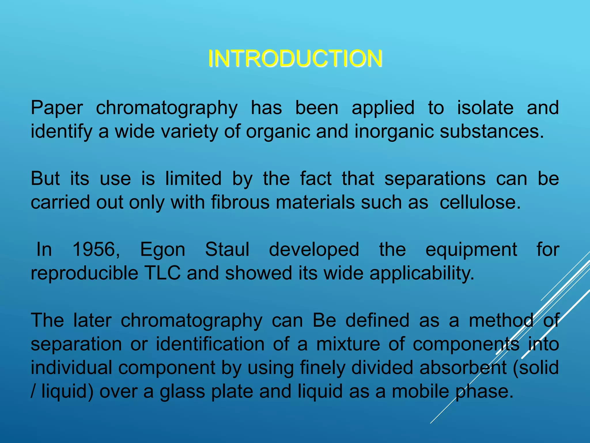 thin layer of chromatography | PPTX | Chemistry | Science