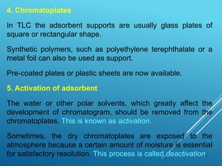thin layer of chromatography | PPTX | Chemistry | Science