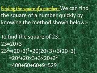square and square roots | PPTX