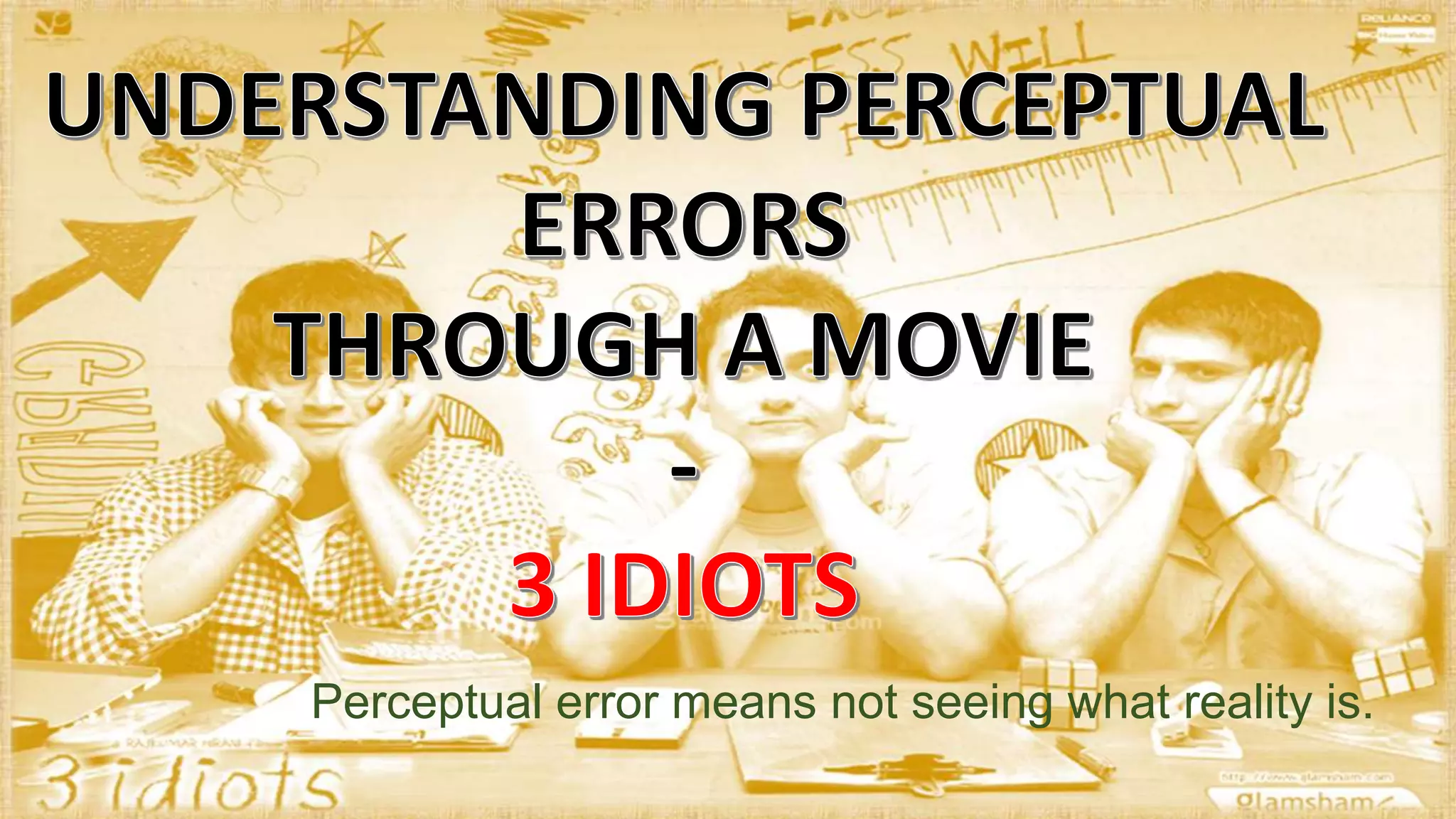 PERCEPTUAL ERRORS IN ORGANIZATIONAL BEHAVIOUR | PPTX