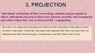 PERCEPTUAL ERRORS IN ORGANIZATIONAL BEHAVIOUR | PPT