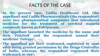 Cadila Healthcare Limited vs Cadila Pharmaceuticals Limited 2001 | PPTX