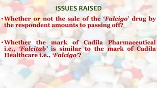 Cadila Healthcare Limited vs Cadila Pharmaceuticals Limited 2001 | PPTX