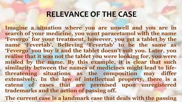 Cadila Healthcare Limited vs Cadila Pharmaceuticals Limited 2001 | PPTX ...
