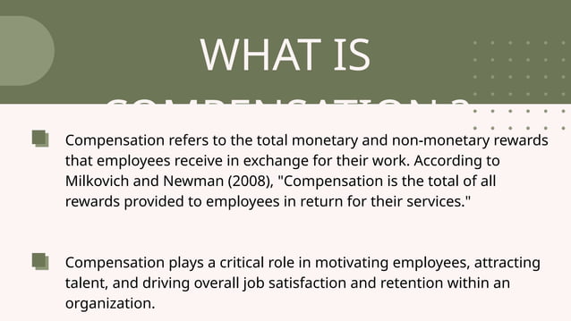 COMPENSATION AND MOTIVATION EFFECTIVE LEARNING | PPTX