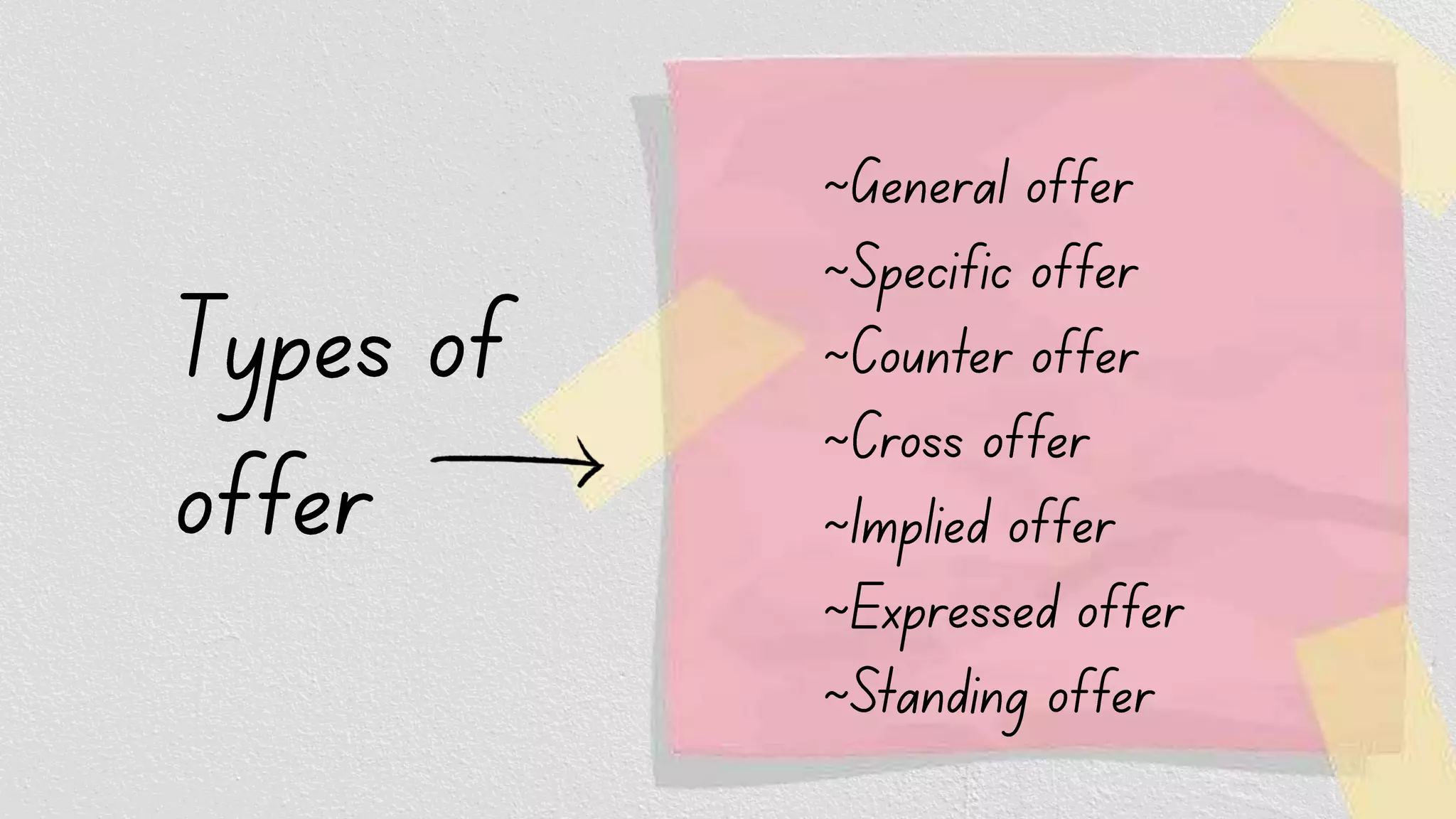 Meaning and Types of Offer | PPTX
