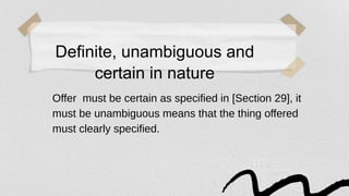 Meaning and Types of Offer | PPTX