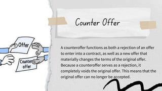 Meaning and Types of Offer | PPTX