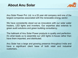 Anu Solar How Green is Your Company | PPTX