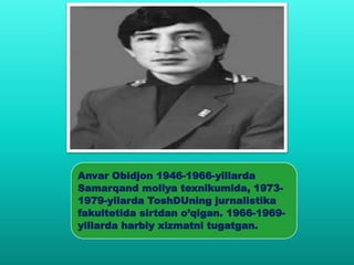 Anvar Obidjon va Rauf Parfi ijodi.pptnnnkx | PPTX