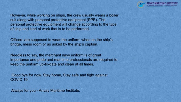 Anvay maritime institute | PPT