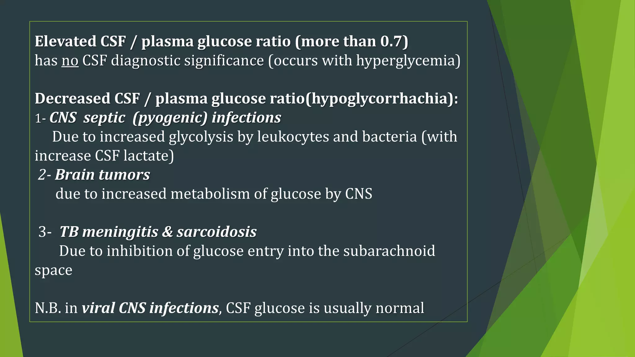 cerebro spinal fluid analysis | PPTX