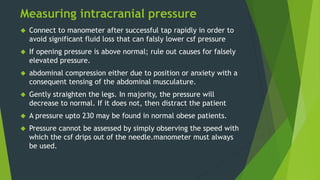 cerebro spinal fluid analysis | PPTX