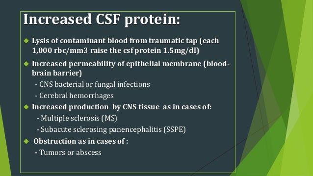 cerebro spinal fluid analysis