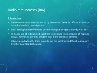 RIA and ELISA | PPT